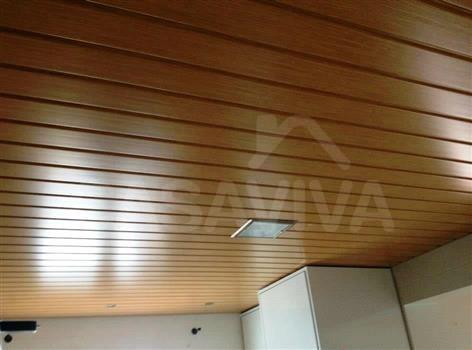 Portfólio, Tecto falso em PVC - imitação de madeira, Colocação de tecto ...